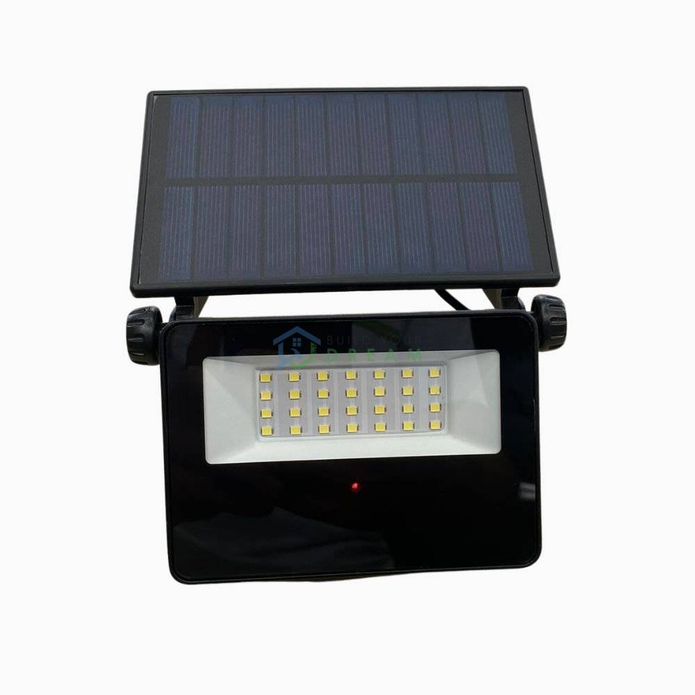 Proiector cu Panou Solar Polycristalin si Senzor Microunde 2000lm/6500k